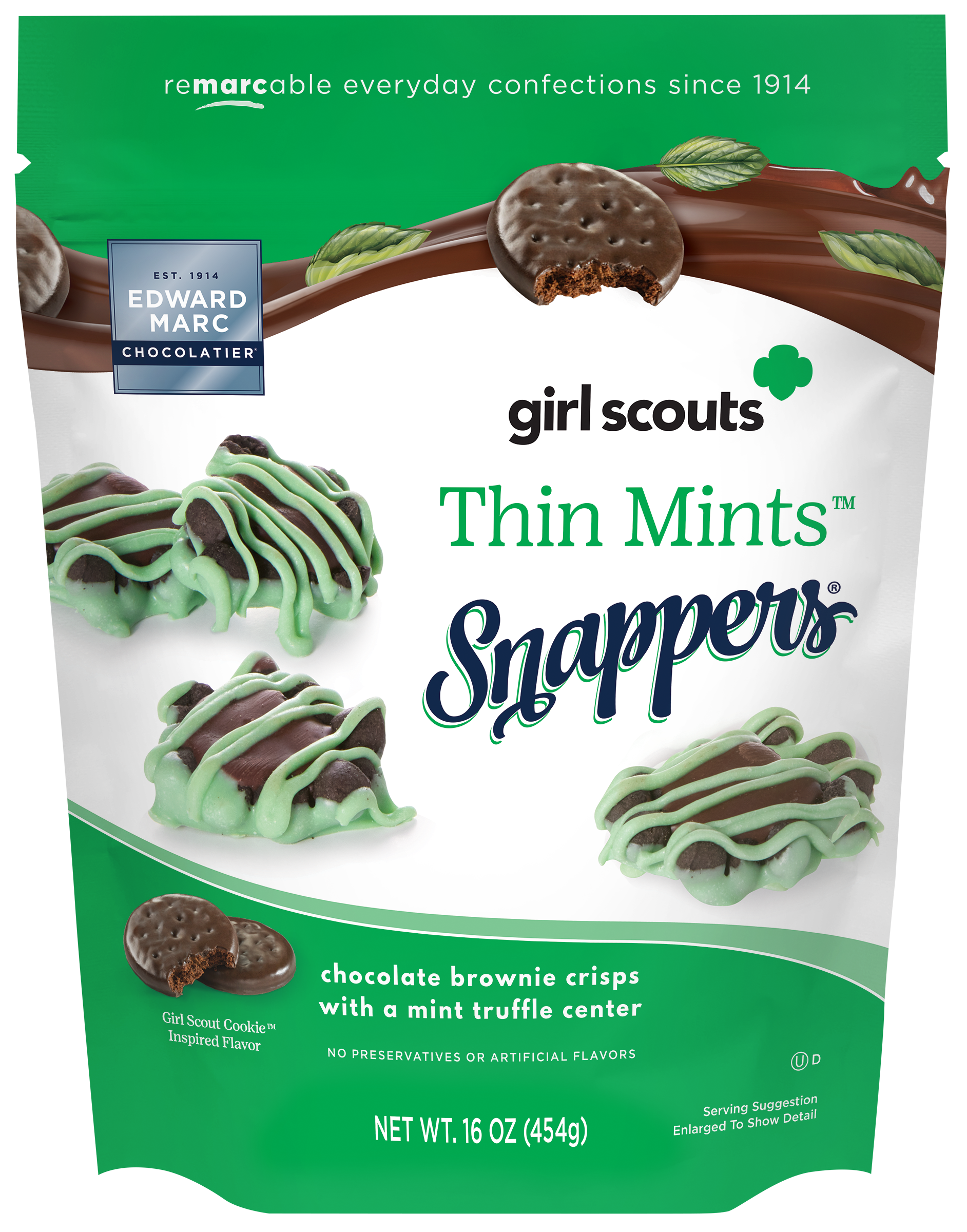 Girl Scouts Thin Mints™ Snappers - Edward Marc Chocolatier