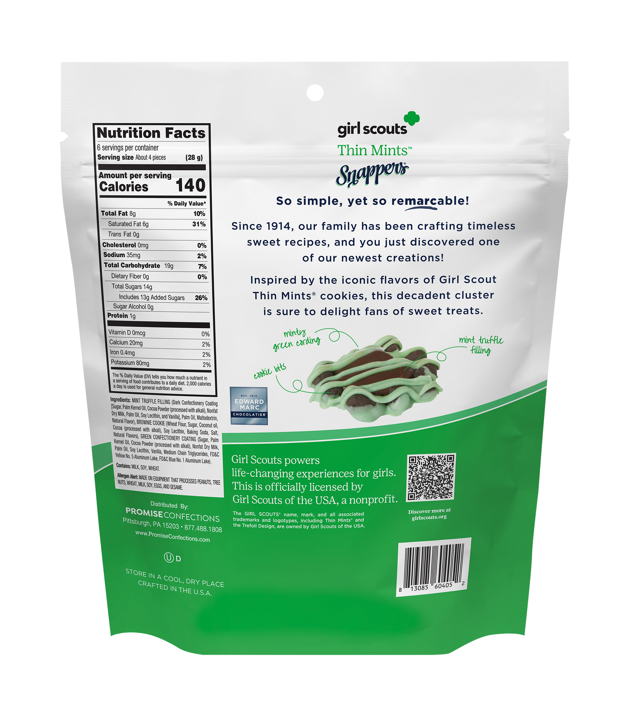 Girl Scouts Thin Mints™ Snappers - Edward Marc Chocolatier