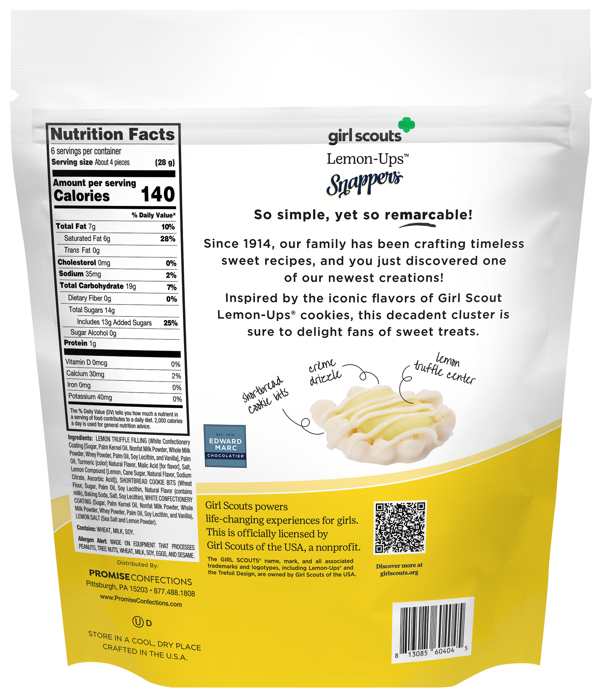 Girl Scouts Lemon-Ups™ Snappers - Edward Marc Chocolatier
